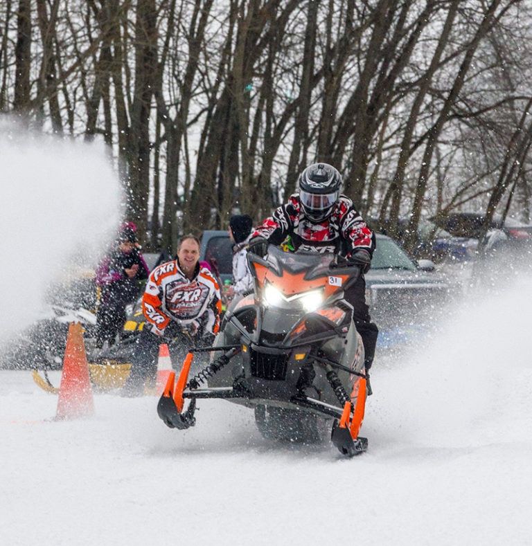 Successful seventh annual snowmobile drag races at Lake George - The ...