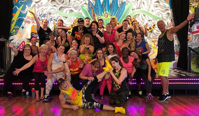 Zumba master class at Zudio