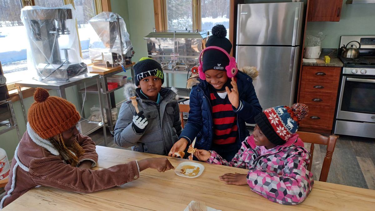 Sugar time for newcomers to Canada at Cassburn Sweets