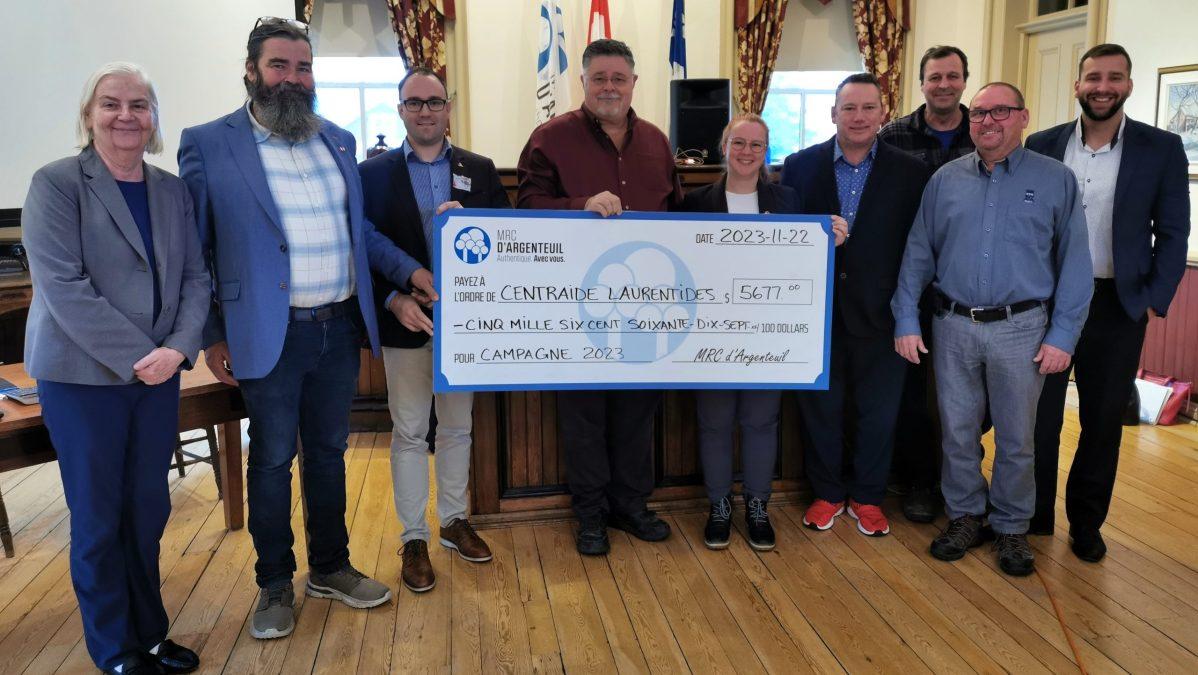 MRC d’Argenteuil contributes to Centraide campaign